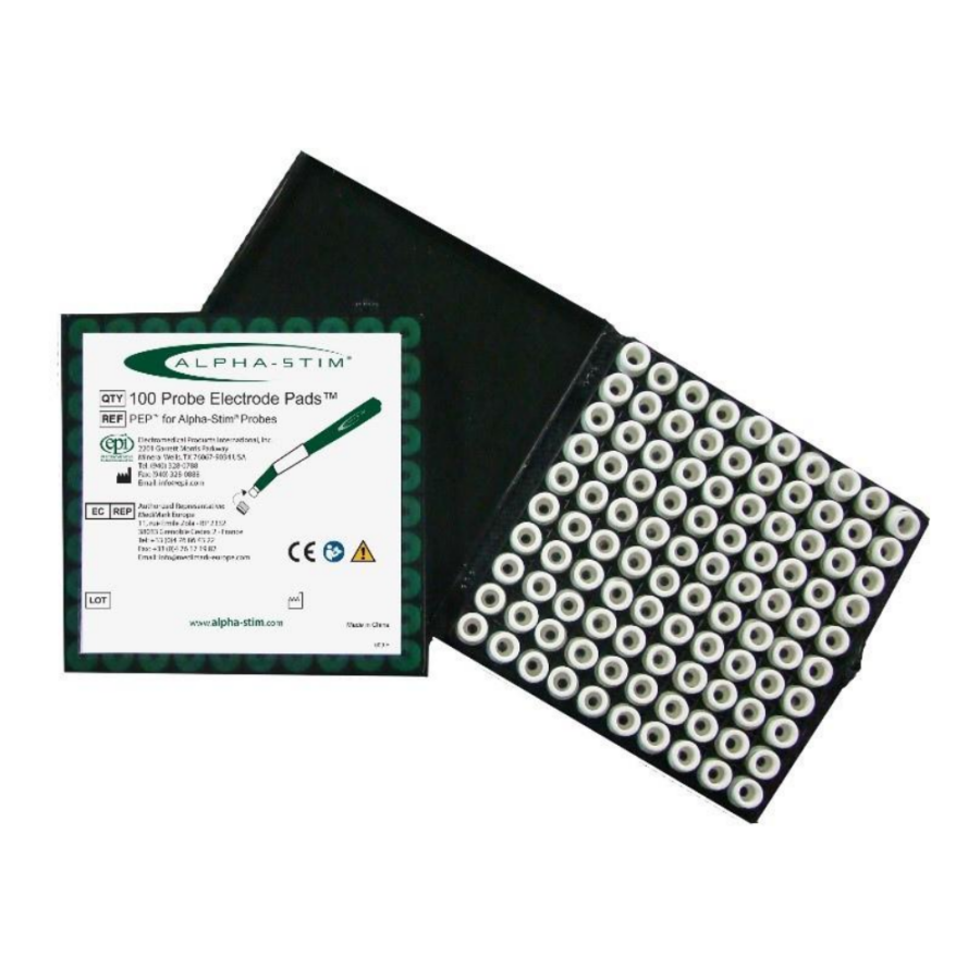 100 pads for rod electrodes per device ALPHA-STIM M| Alpha Med